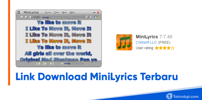 Download MiniLyrics Terbaru Versi 7.7.49 Untuk Windows – TEKNO BANGET
