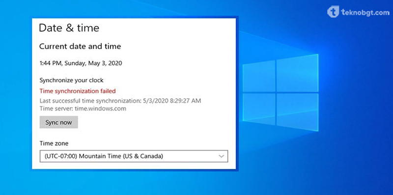 Cara Mengatasi Gagal Sinkron Jam “Time synchronization failed” Di ...